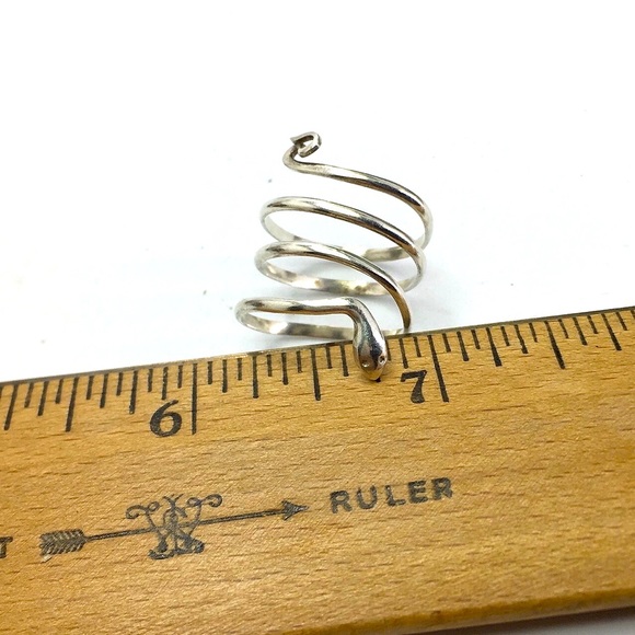 Jewelry | Snake Coil Ring Sterling Silver Big Coiling Snakes Ring ...